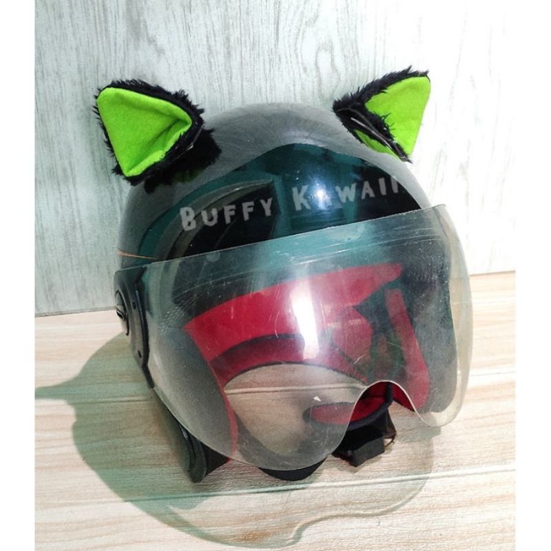 Jual nekomimi helm aksesories helmet warna warni kuping kucing ...