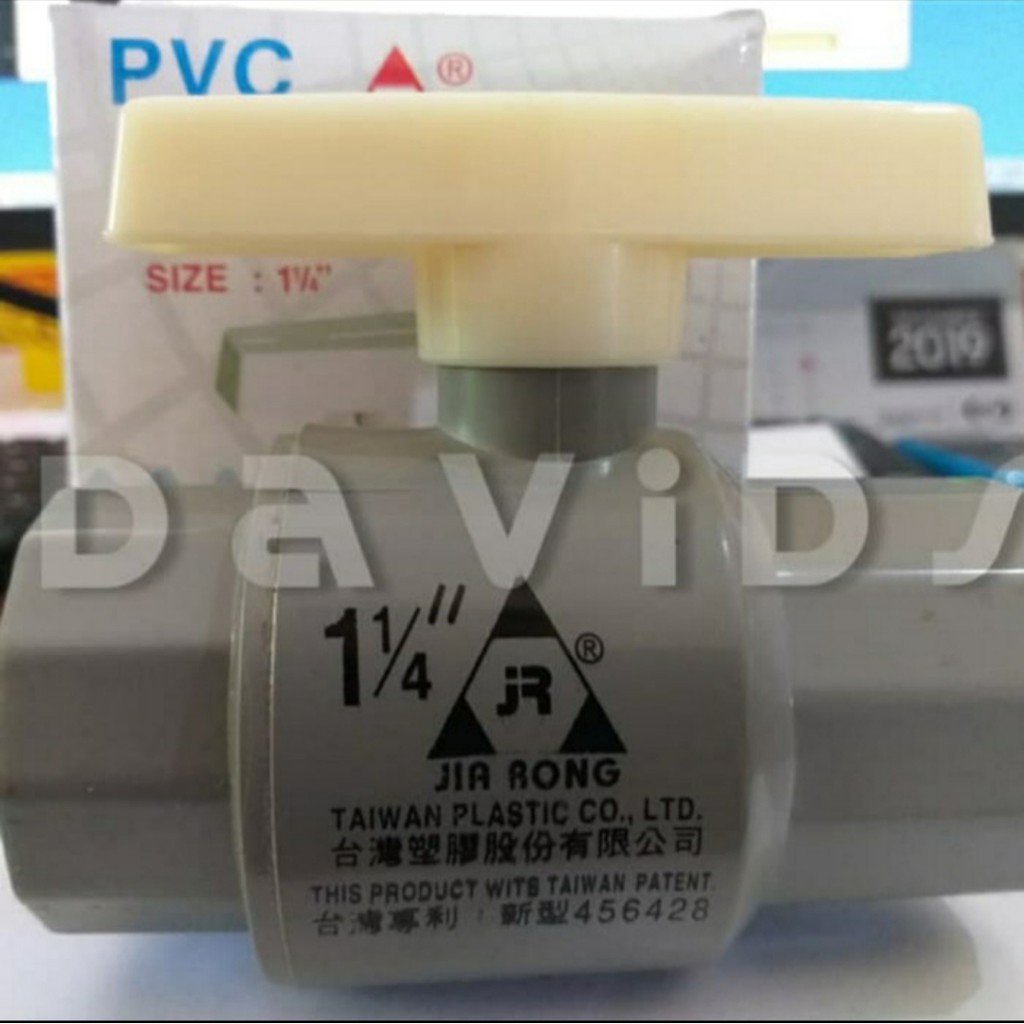 Jual BALL VALVE/STOP KRAN PVC 1 1/4" JIA RONG (JR) | Shopee Indonesia
