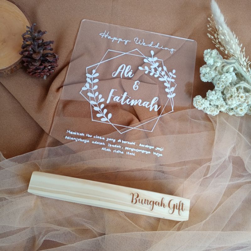 Jual Kado Lettering Akrilik Custom Wedding/ Wisuda/ Nikahan/ Kenang ...