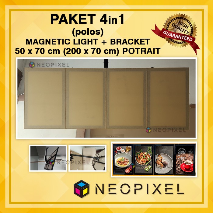 Jual Neon box menu paket 4in1 Uk 200x70 cm – Portrait Termasuk Bracket ...