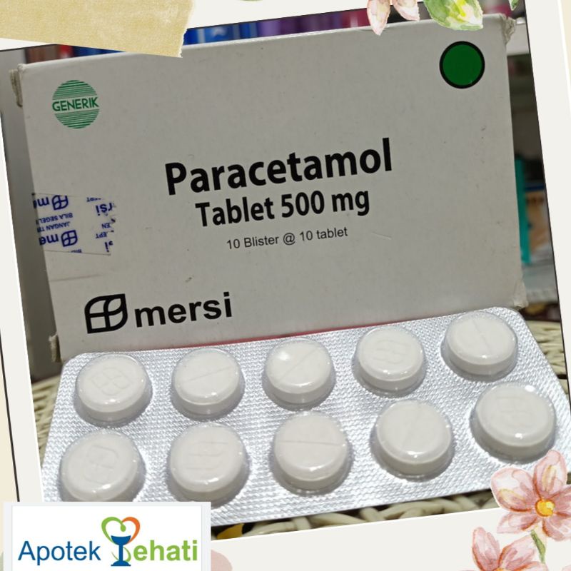 Jual Paracetamol Tablet 500 Mg Generik Per Strip Shopee Indonesia
