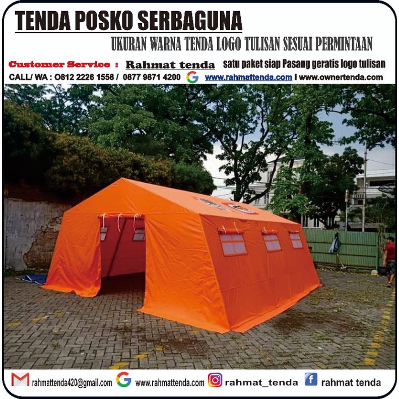 Jual Tenda Posko BPBD-BNPB Pmi Tenda Darurat Barak Dinas Uk 6M x 8M x 320M | Shopee Indonesia