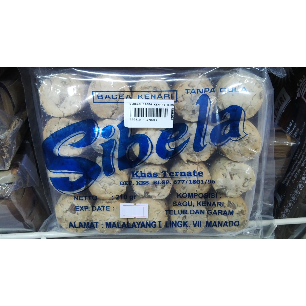 Jual Sibela Bagea Kenari Biru 250 gr - Ole - Ole / Jajanan / Cemilan ...