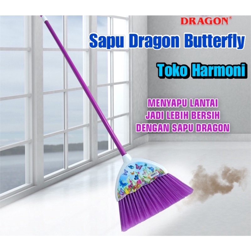 Jual Sapu Butterfly Dragon Tebal Sapu Lantai Tebal Sapu Nylon Ringan ...