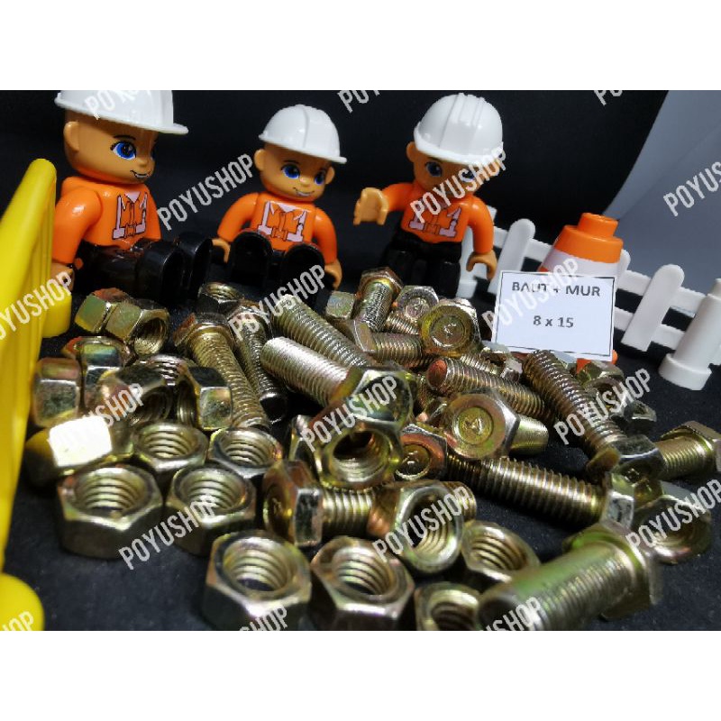 Jual BAUT M8 X 15; BAUT M8 X 15 + MUR | Shopee Indonesia