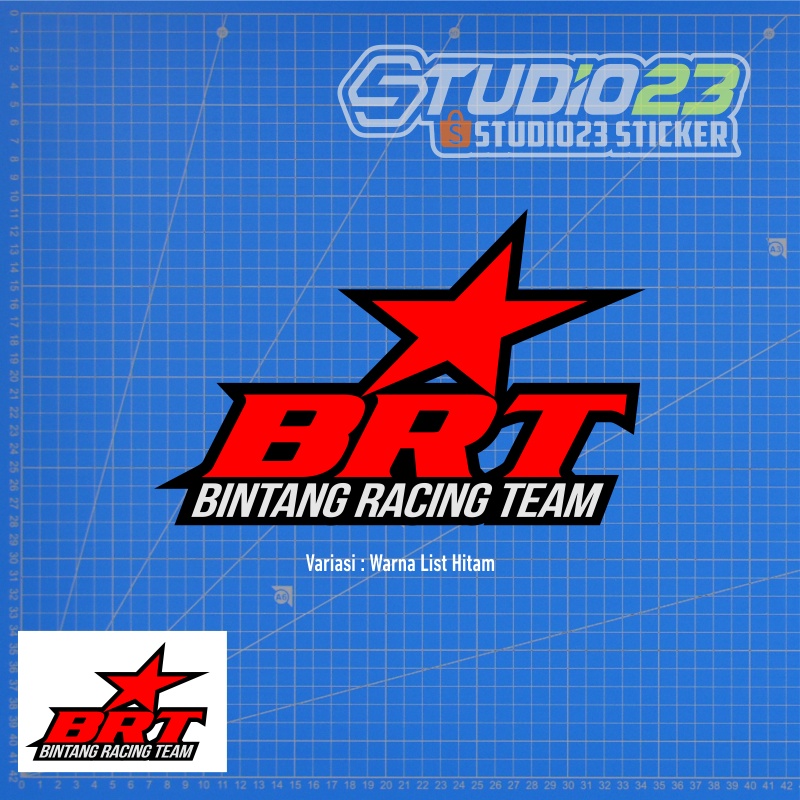 Jual Stiker BRT Bintang Racing Team Cutting Sticker | Shopee Indonesia