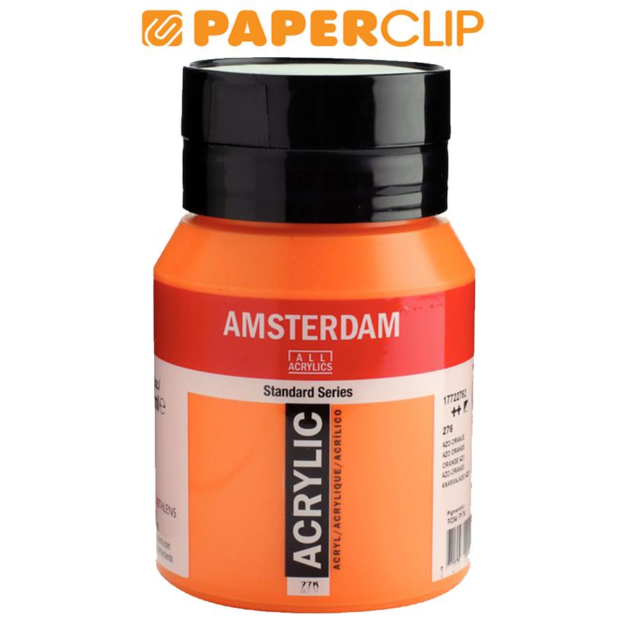 Jual CAT ACRYLIC AMSTERDAM 17722762AAC 500ML S1 AZO ORANGE | Shopee ...