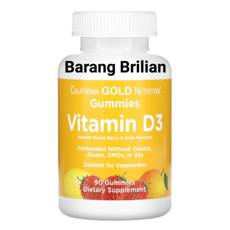 Jual California Gold Nutrition CGN Vitamin D3 Gummies for kids | Shopee ...