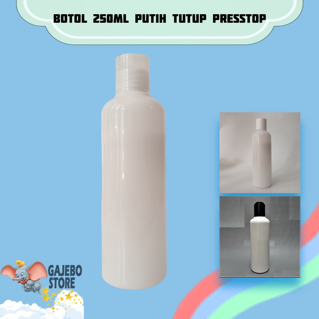 Jual BOTOL 250ML PUTIH TUTUP PRESSTOP N24 / BOTOL PRESSTOP 250ML PUTIH BOTOL ISI ULANG | Shopee ...