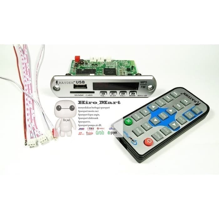 Jual renjtb05t Modul Kit Mp5 Player 12V Raiden Usb/Mmc Digital Video ...