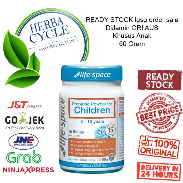 Jual Life Space Bubuk Probiotik Anak 3-12th 60g Life Space Kids ...