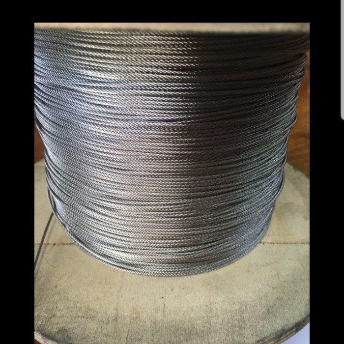 Jual 1MM 1 MM KAWAT SELING SLING WIRE ROPE STAINLESS STEEL SUS304 SS304 | Shopee Indonesia