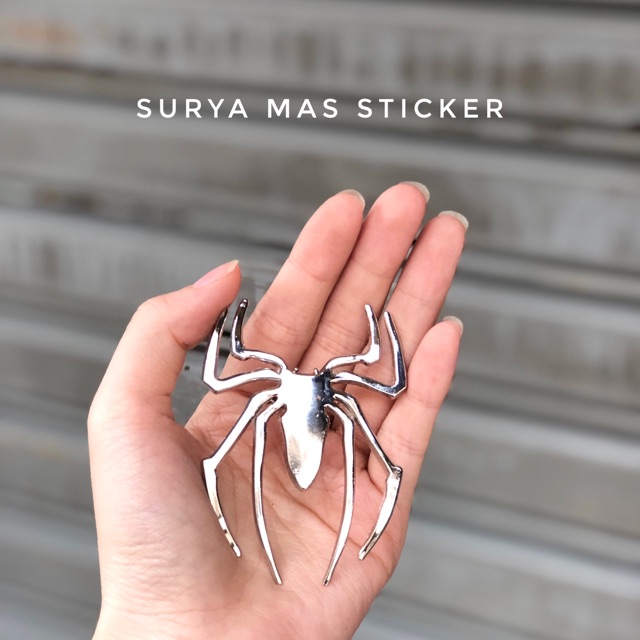 Jual sticker stiker emblem 3d laba badge laba spider mobil motor ...