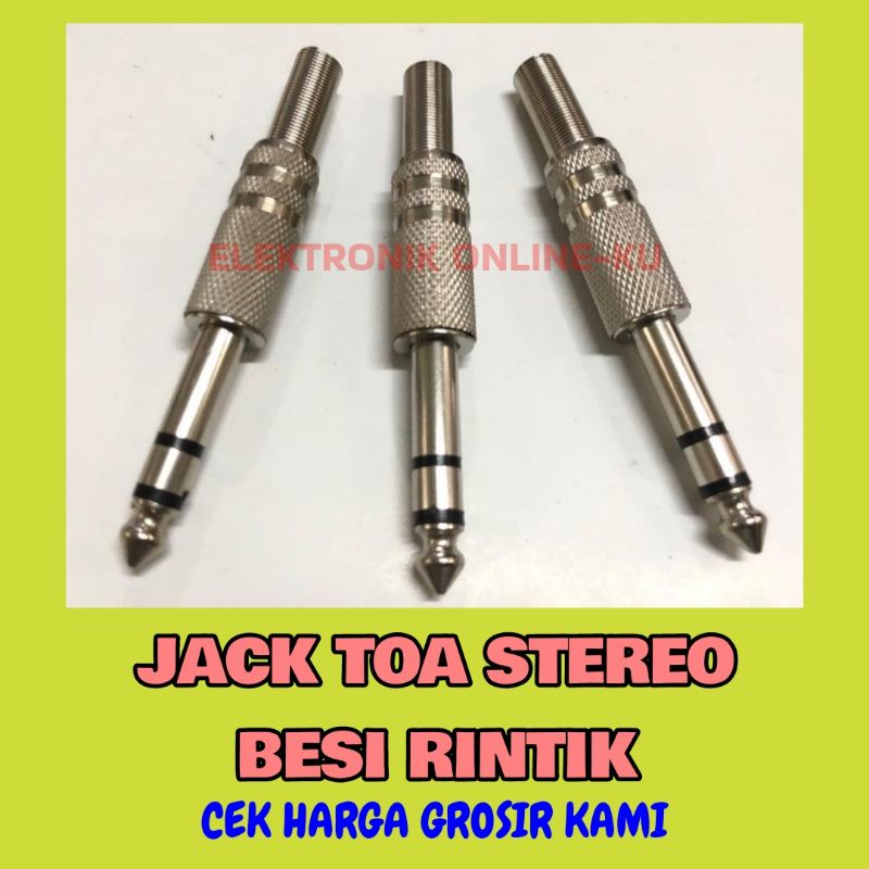 Jual JACK TOA STEREO BESI RINTIK | Shopee Indonesia