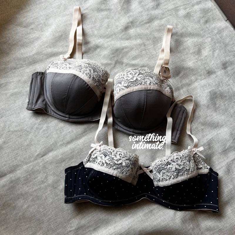 Jual H&M Midnight Stars Lacey Light Powder Balconette Lace Bra Bh Beha ...