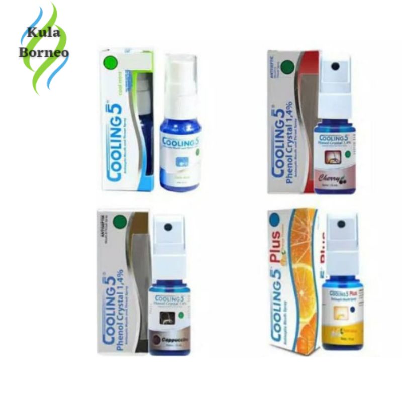 Jual Cooling 5 / Cooling 5 Plus Obat Spray Sakit Gigi dan Sariawan ...