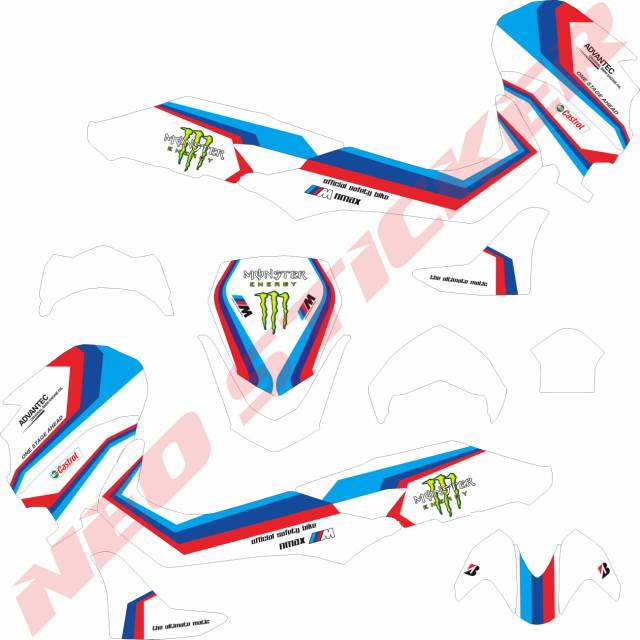 Jual Sticker All New NMAX 2020 Fullbody BMW Livery | Shopee Indonesia