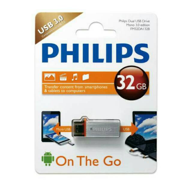 Jual Philips Mono Otg 32gb usb/flasdisk otg | Shopee Indonesia