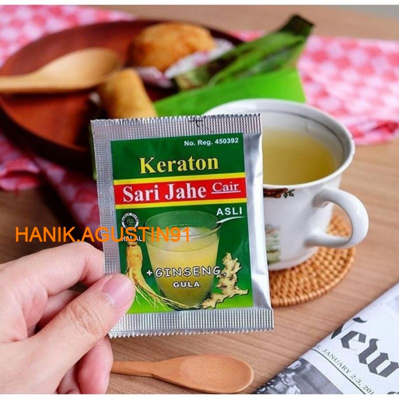 Jual Sari Jahe Cair Keraton 30ml (isi 12 pcs) / Minuman Jahe Cair ...