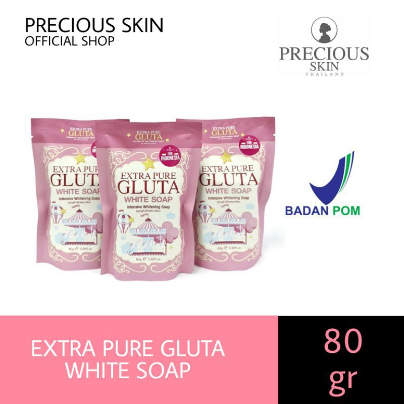 Jual Precious Skin Extra Pure Gluta Whitening Body & Face Soap / Sabun ...