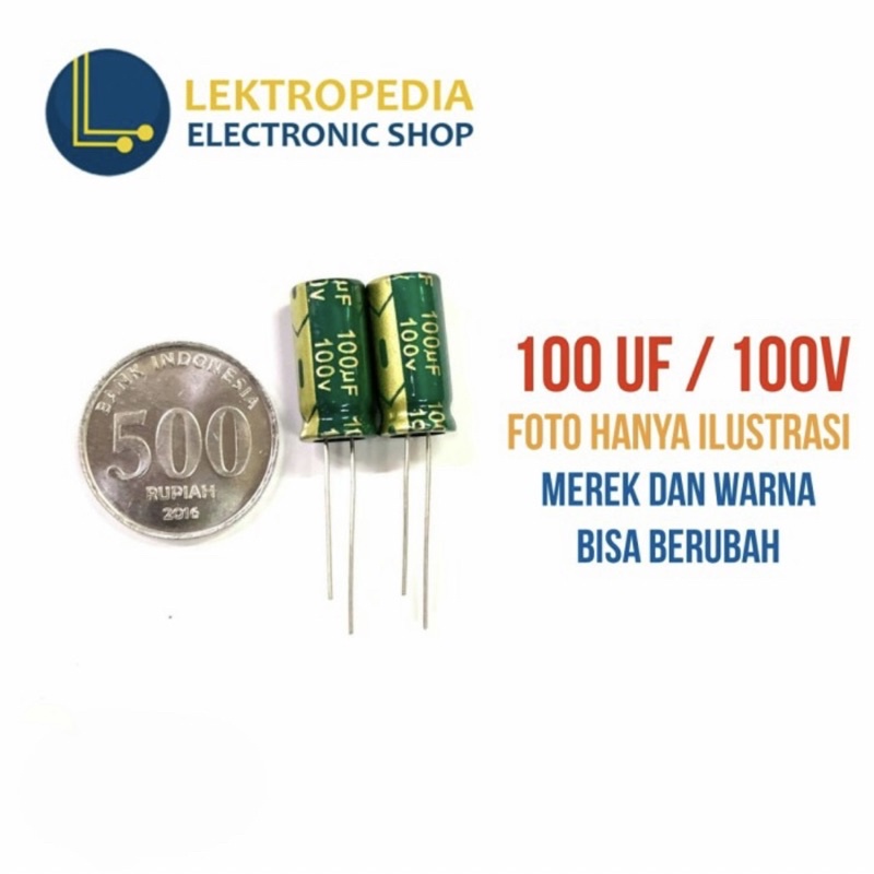 Jual Elco 100uf 100v Kapasitor 100 uf mikro 100 v volt Elko 100volt | Shopee Indonesia