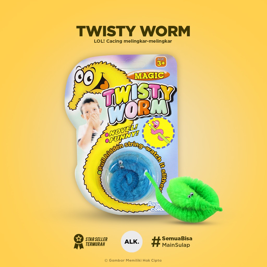 Jual Twisty Worm ( Alat Sulap Boneka Mainan Cacing) | Shopee Indonesia