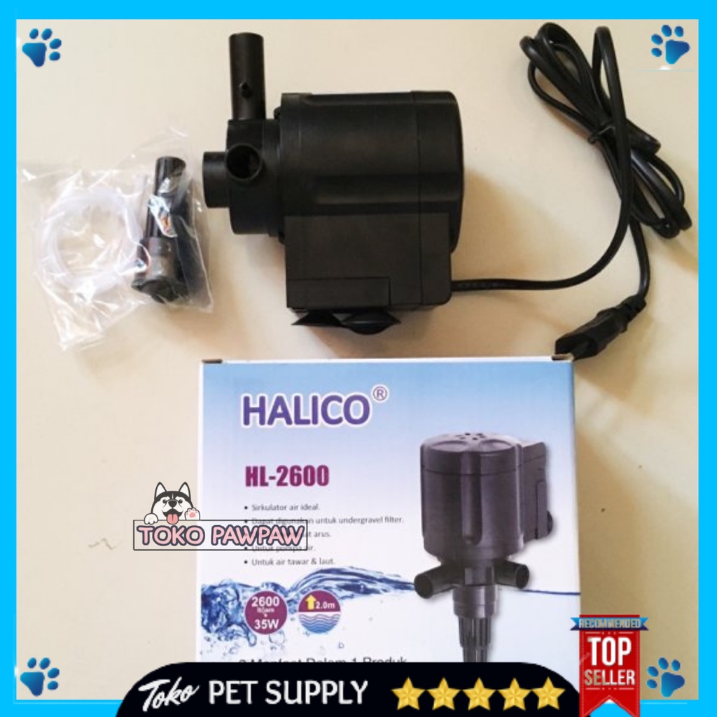 Jual Pompa Air Mesin Aquarium Akuarium Aquascape Akuascape Halico 2600 - Filter Akuarium Kolam ...