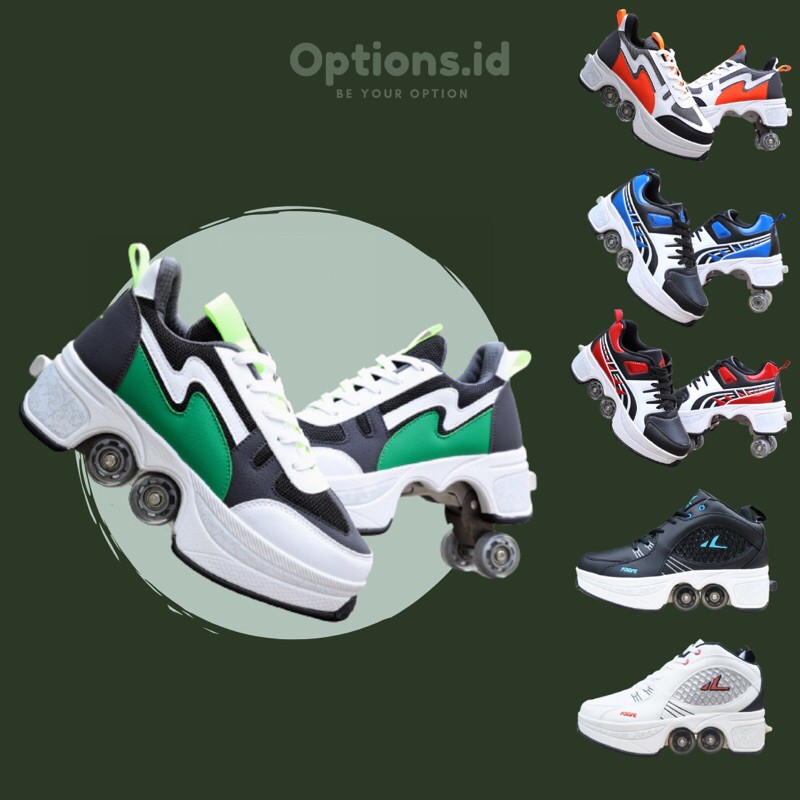 Jual KICK ROLLER SHOES (2) - ROLLERSHOES - SEPATU RODA TIKTOK | Shopee ...