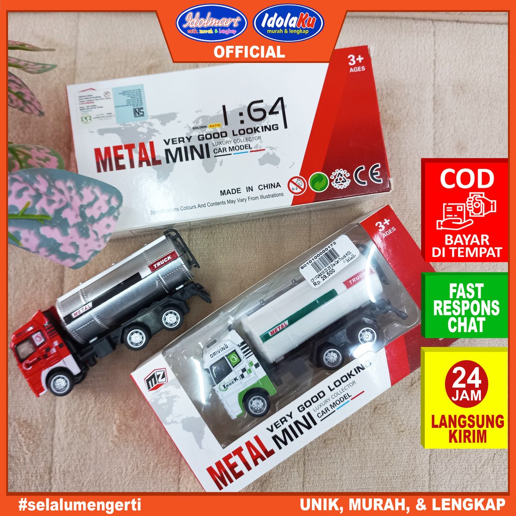 Jual IDOLAKU Diecast Truck Tangki Bbm - Max Metal Collection - Truck ...