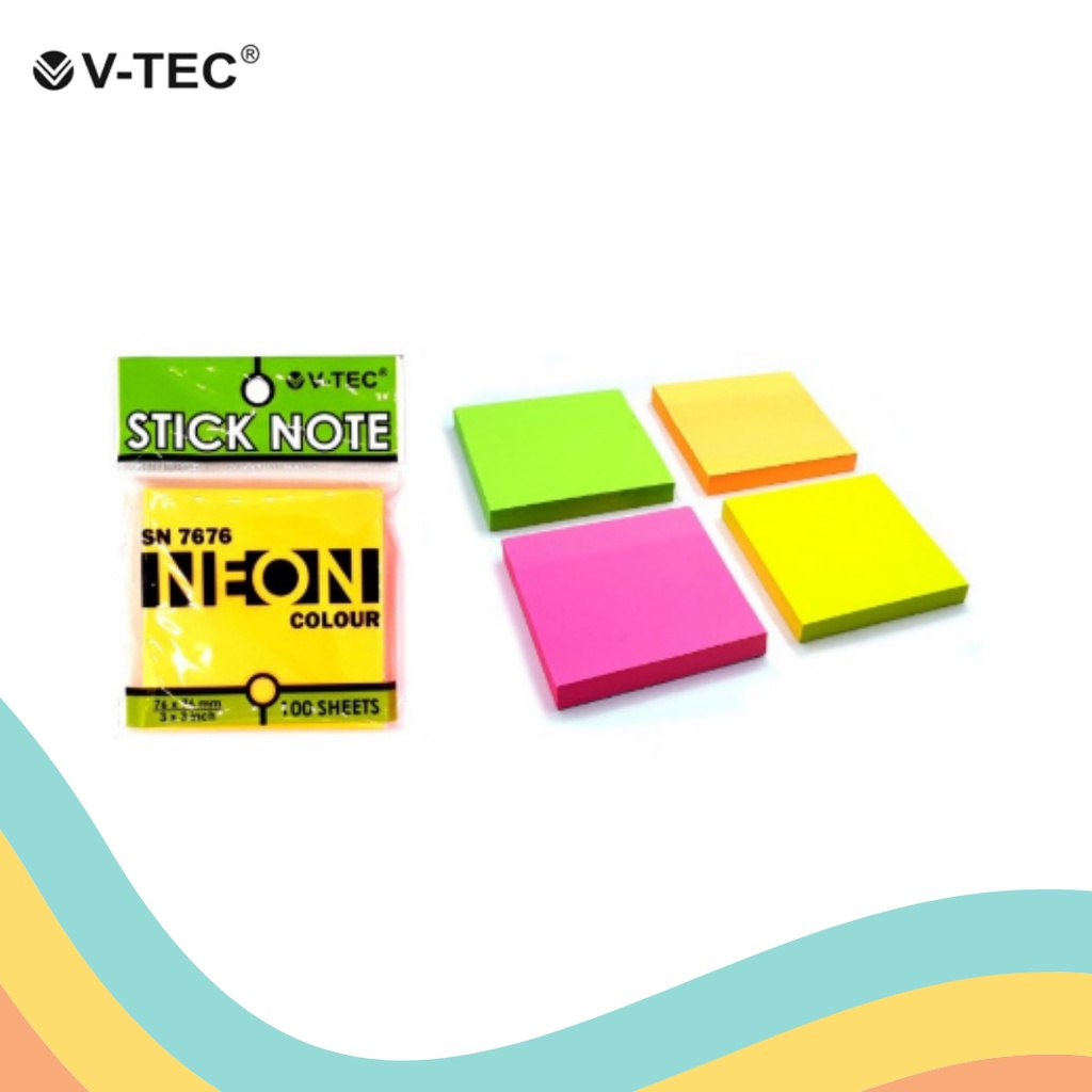 Jual STICK NOTE V-TEC 7676 (1 PCS) | Shopee Indonesia