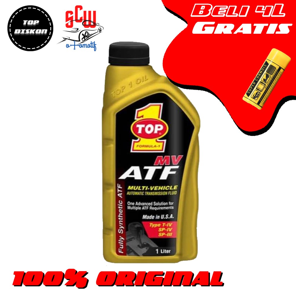 Jual TOP 1 ATF MV T-IV, WS, SP III | 1 Liter | Shopee Indonesia