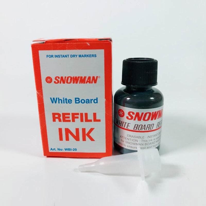 Jual Snowman WBI-20 Whiteboard Marking Ink Hitam / Biru / Hijau / Merah ...