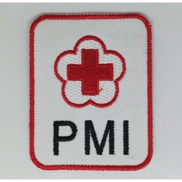 Jual Bordir Logo PMI Kotak Besar Bordir Komputer Palang Merah Indonesia ...