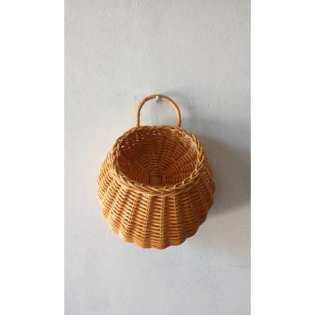 Jual Kranjang rotan/vas gantung rotan handmade | Shopee Indonesia