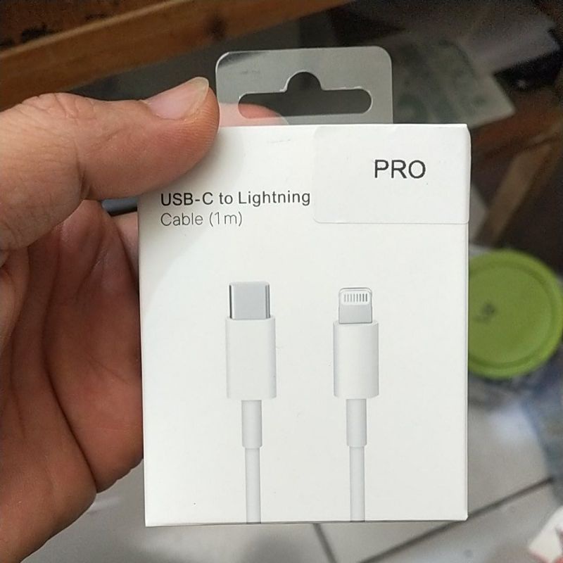 Jual kabel lightning to type c merk pro | Shopee Indonesia