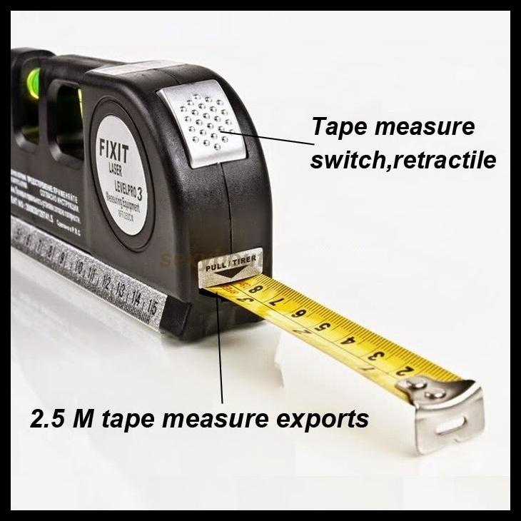 Jual LASER WATERPASS DIGITAL LEVEL MEASURE TAPE ALIGNER RULER LEVEL ...