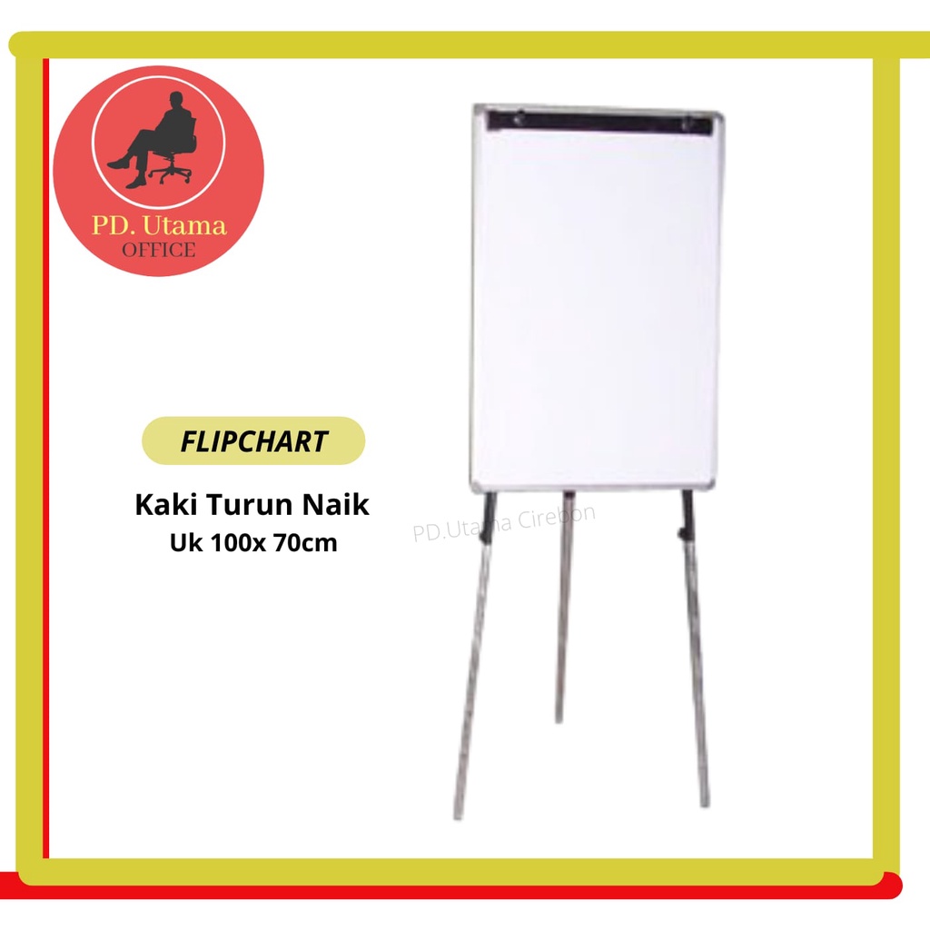 Jual Flipchart Whiteboard Ukuran 100x70 cm Papan Tulis Berdiri ...
