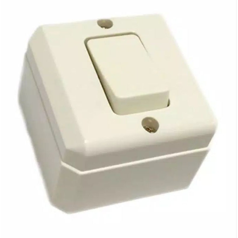 Jual Saklar Engkel/Tunggal Broco Tempel Single Timbul Luar SNI | Shopee ...