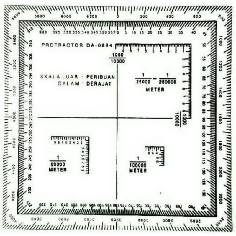 Jual Protactor Protaktor Alat Ukur Peta Navigasi Navigator Perlengkapan ...