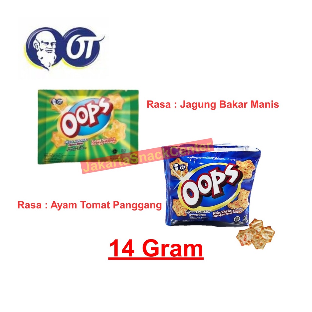 Jual OOPS CRISPY CRACKERS 14gr | Roasted Sweet Corn | Baked Chicken ... Jual OOPS CRISPY CRACKERS 14gr | Roasted Sweet Corn | Baked Chicken ...