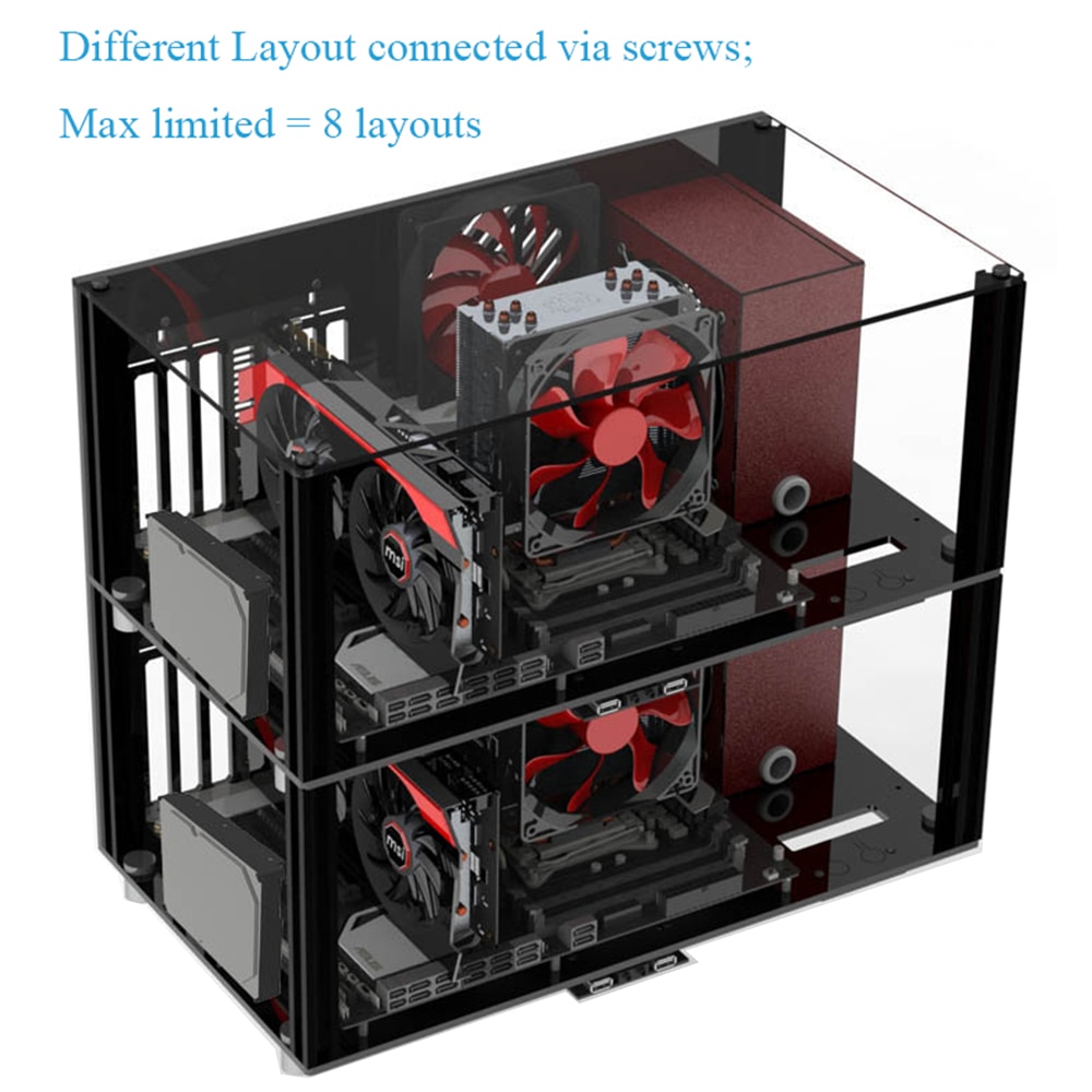 Jual Casing Komputer PC Gaming Diy Acrylic Atx Computer Case Compatible ... Jual Casing Komputer PC Gaming Diy Acrylic Atx Computer Case Compatible ...