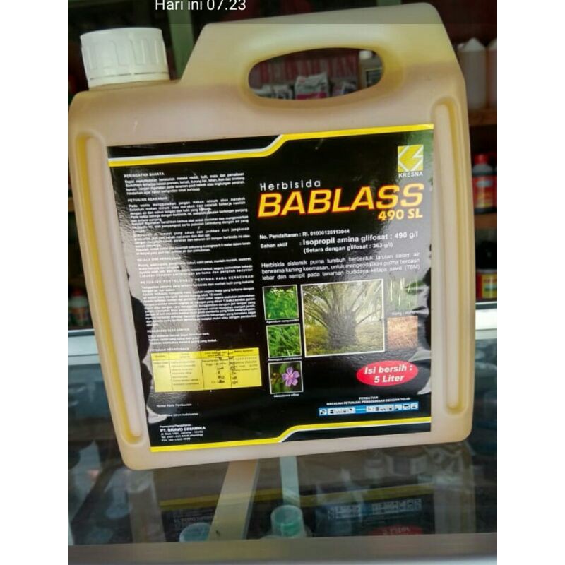 Jual Herbisida BABLASS 490SL Pembasmi Rumput Sistemik 5liter | Shopee ...