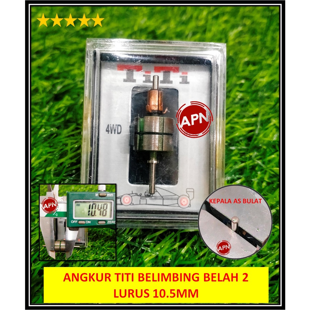 Jual ANGKUR TITI BELIMBING BELAH 2 LURUS HIJAU 10.5MM / ANGKUR TAMIYA ...