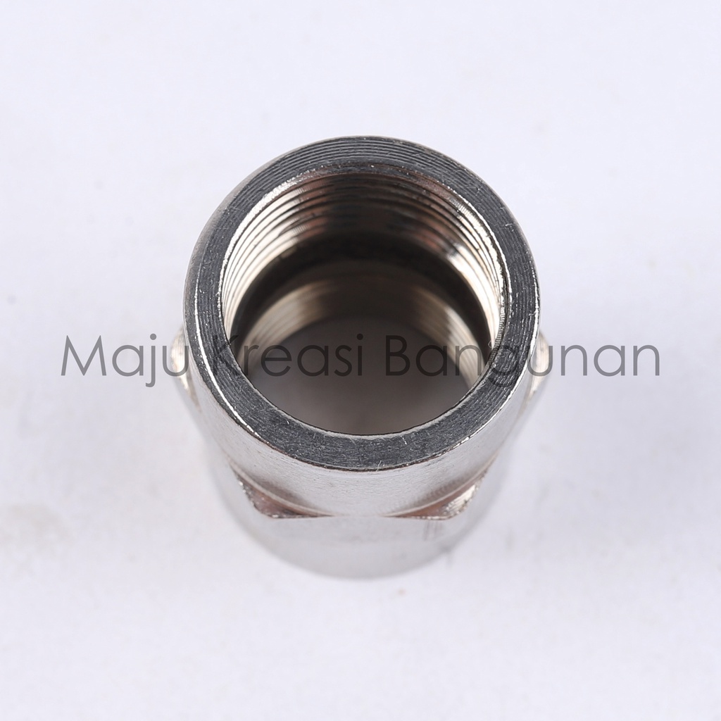 Jual Double Nepel Sok Drat Dalam 1/2" SOLIGEN Inch Inci Kuningan Sock ...