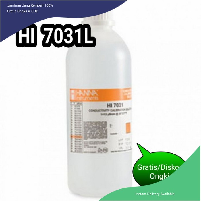 Jual Hanna HI-7031L 1413uS/cm Conductivity Calibration Solution, 500mL | Shopee Indonesia