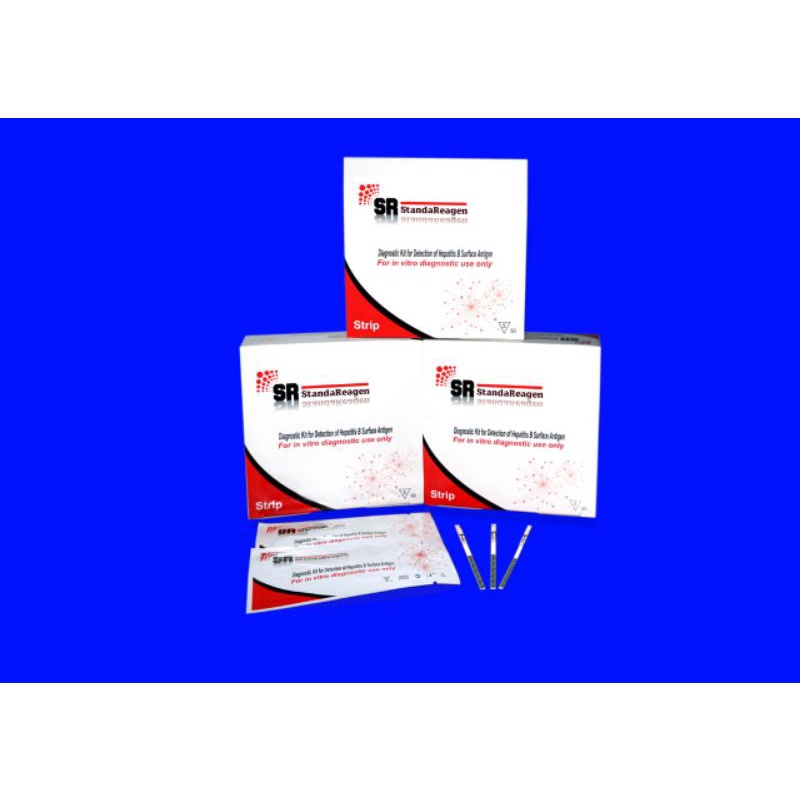 Jual 1 box HBsAG Strip/Test Hepatitis B/Alat tes HBsAG SR | Shopee ...