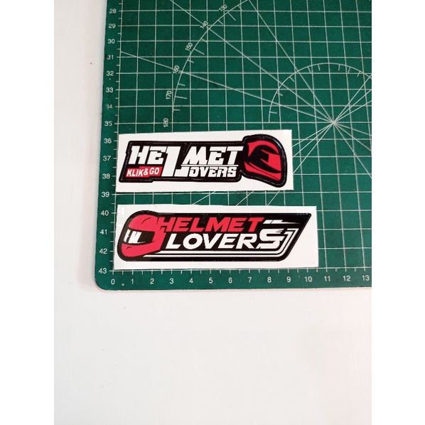 Jual Stiker Helm Sticker Logo Helmet Lovers Print and Cut | Shopee ...