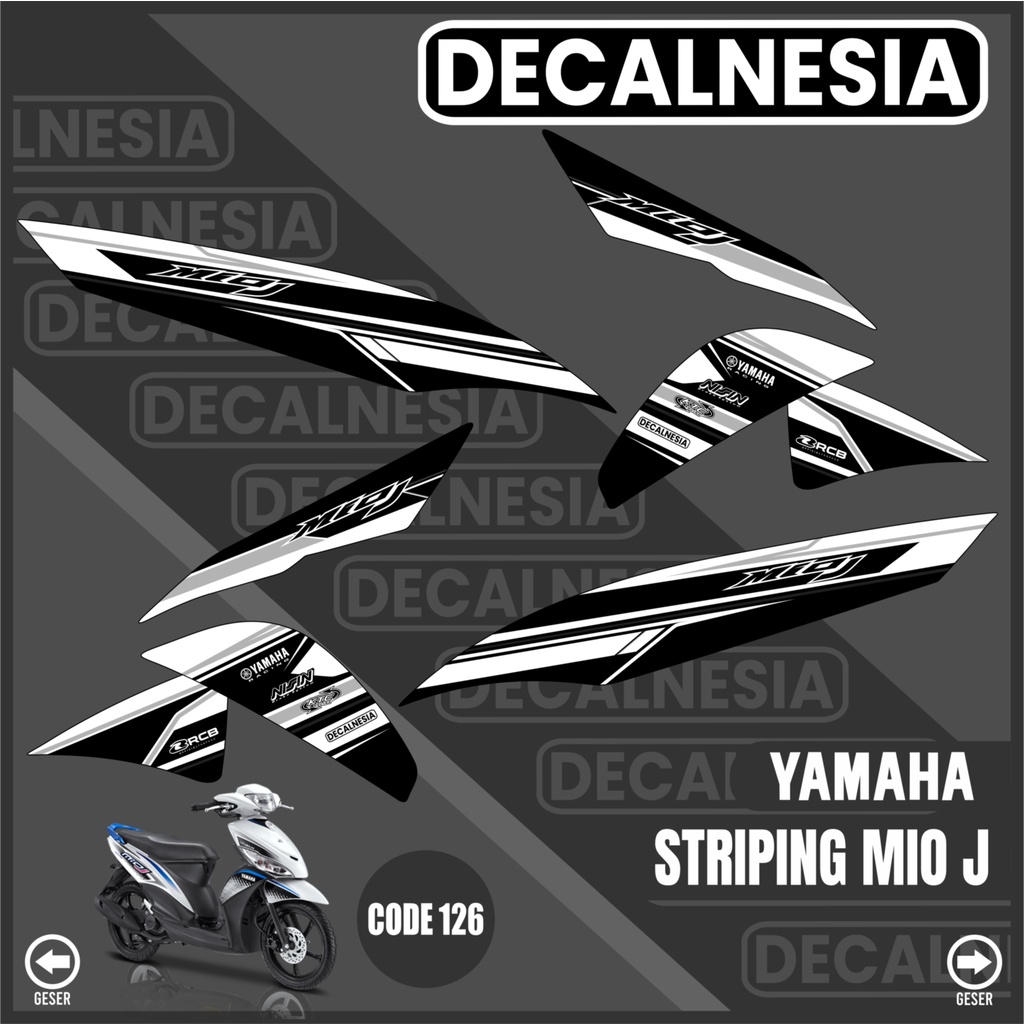 Jual Stiker Striping Mio J Sticker Motor Yamaha Simple Variasi Decal ...