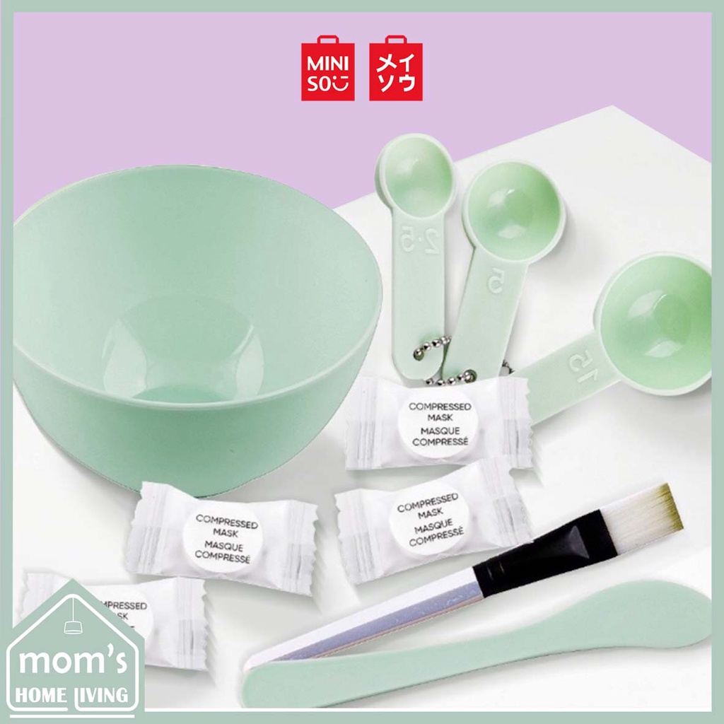 Jual MINISO Beauty DIY KIT 4pcs || Compressed mask + Bowl + kuas masker ...