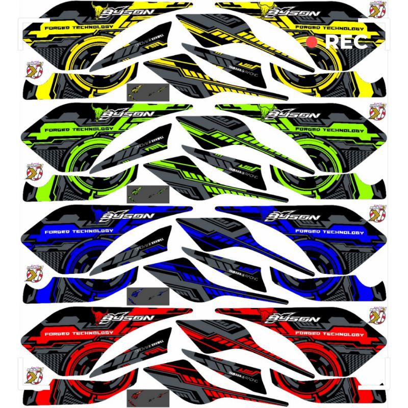 Jual Striping Byson Karbu Variasi Sticker Stiker Skotlet Motor List ...